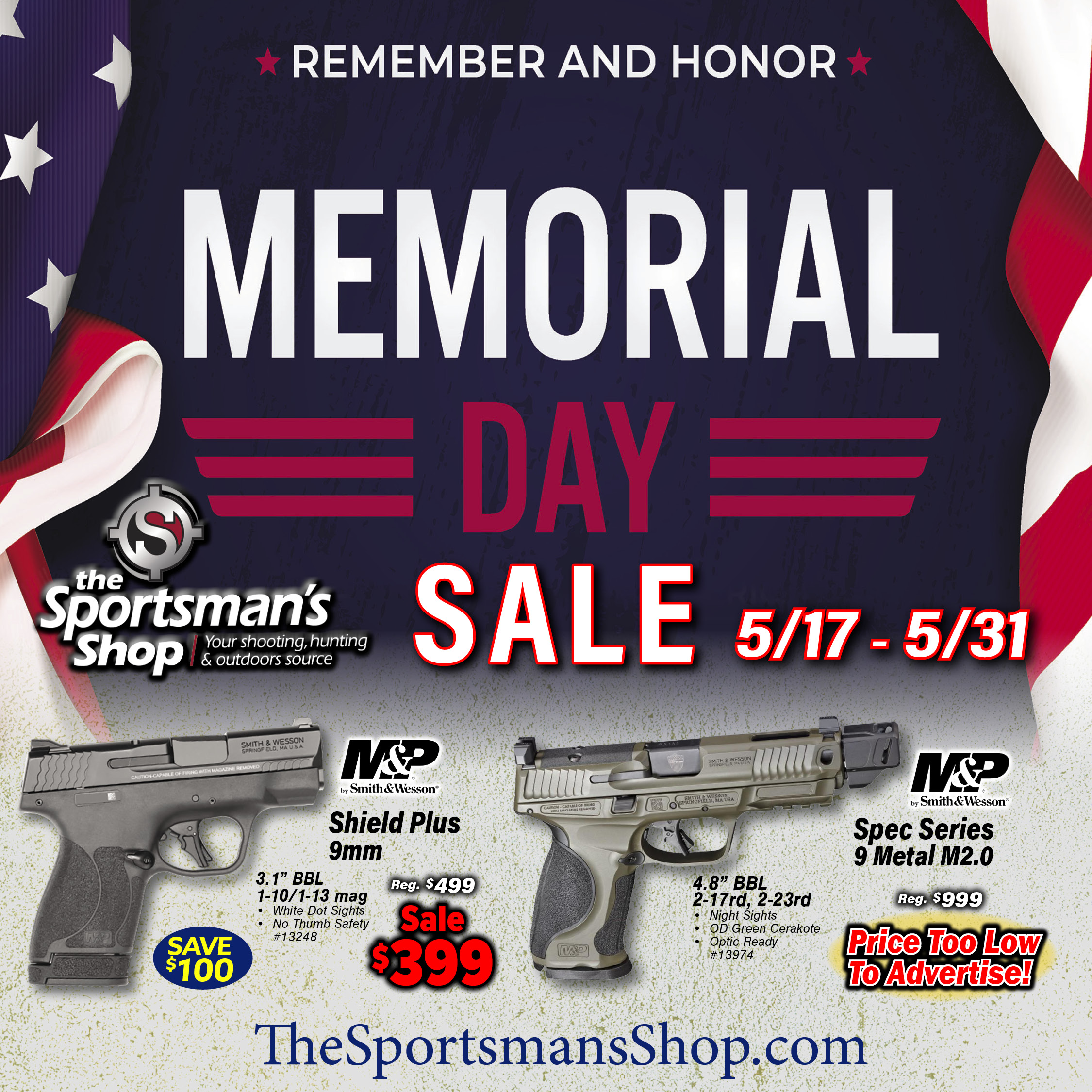 Gun Deals, Sales & Promotions - The Sportsman's Shop